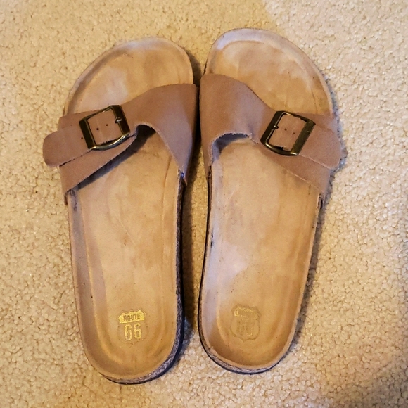 Shoes | Tan Buckle Sandals | Poshmark